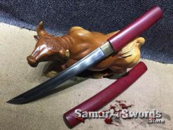 Tanto Blade T10 Clay Tempered Steel Full Ray Skin Saya with Black ...