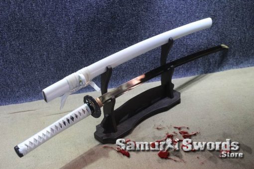 Katana Sword 9260 Spring Steel With White Saya
