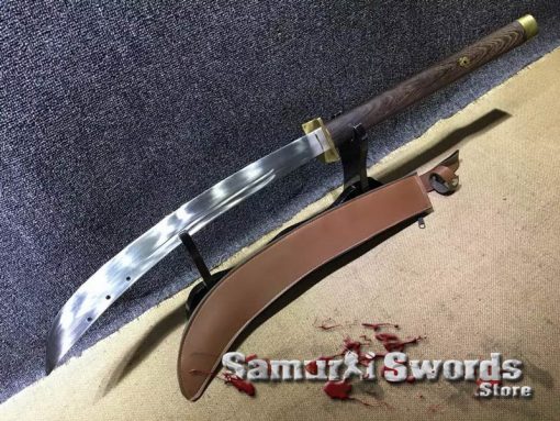 Chinese Kandao Sword 1060 Carbon Steel With Synthetic Leather Holsters Saya