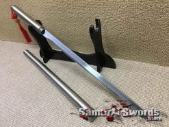 Cane Sword 1060 Carbon Steel With Stainless Steel Saya