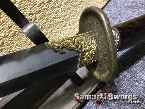 Dao Sword T10 Folded Clay Tempered Steel with Hadori Polish and ...