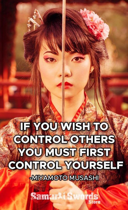 If you wish to control others you must first control yourself ...