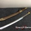 Chinese Jian Sword 1095 Folded Steel with Red Acid Dye and Ebony Wood ...