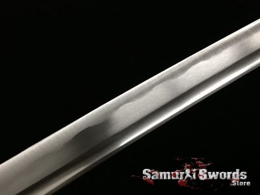 Katana Sword 1060 Carbon Steel Black And White Leopard Resin Saya