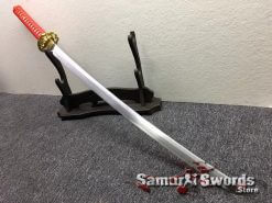 Tactical Katana 9260 Spring Steel Redwood Saya