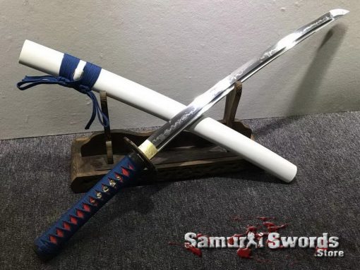 Wakizashi Blade T10 Clay Tempered Steel Choji Hamon