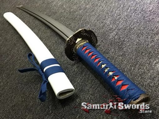 Wakizashi Blade T10 Clay Tempered Steel Choji Hamon