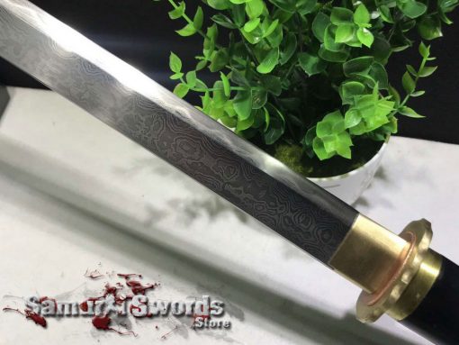 Straight Jian Sword 1095 Folded Steel Kiriha Zukuri