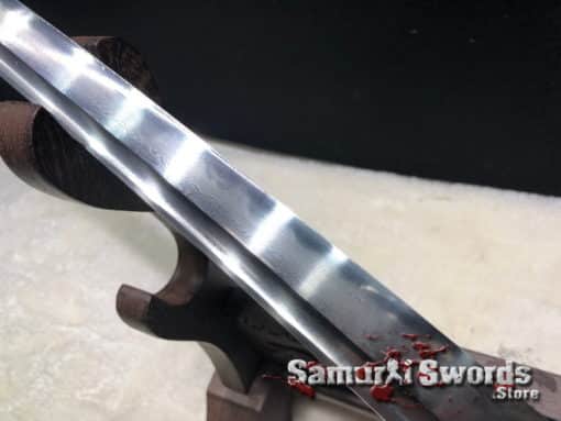 Hand Forged Katana Blade T10 Folded Clay Tempered Steel with Seashell ...